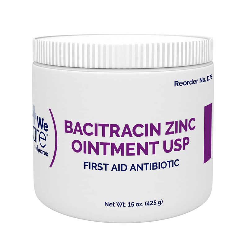 Dynarex Bacitracin Zinc Ointment 15oz Wound Healing for Cuts Burns ...