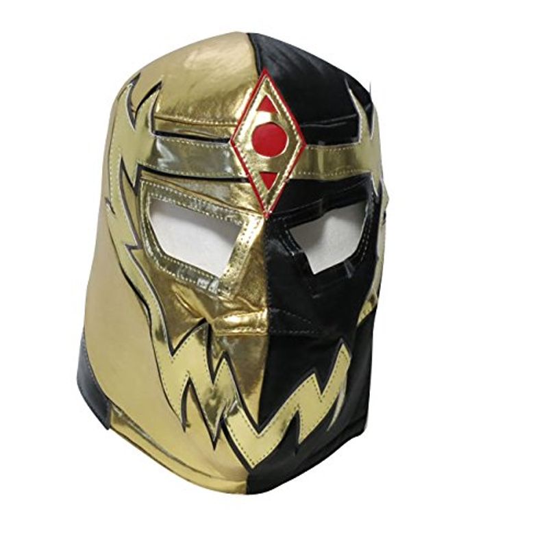 Maskedmania CMLL Technico Mascara Dorada (Gran Metallic) Cheering Mask ...