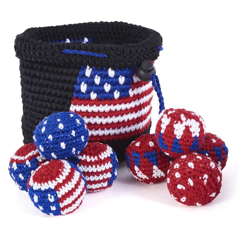 Buena ONDA Hacky Sack Mini Bag Toss Game - Canasta Ball Yippi Yappa Kit ...