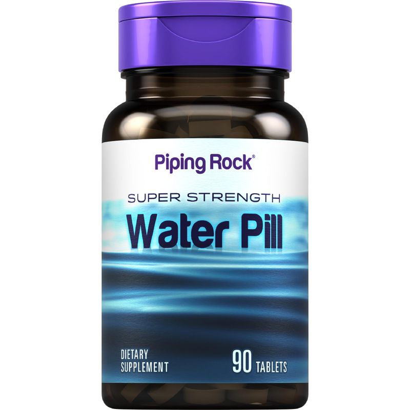 Piping Rock Water Pill | 90 Tablets | Super Strength | with Potassium ...