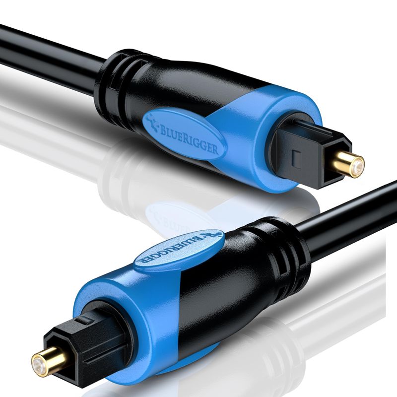 BlueRigger Digital Optical Audio Toslink Cable (5M, Fiber Optic Cord ...