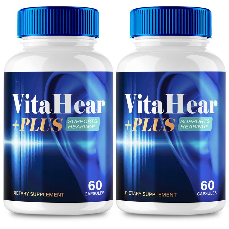(2 Pack) Vitahear Plus Hearing Support, Vita Hear Tinnitus Pills (120 ...