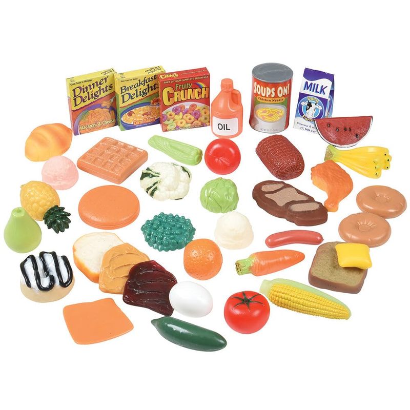 Constructive Playthings Mini Realistic Food 37 pc. Playset - EveryMarket
