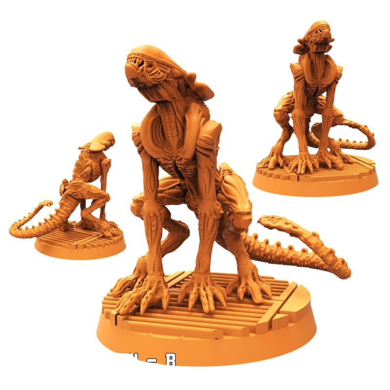 TYL | Cheetah Aliens | Gray Unpainted Miniature Fantasy Miniatures for ...