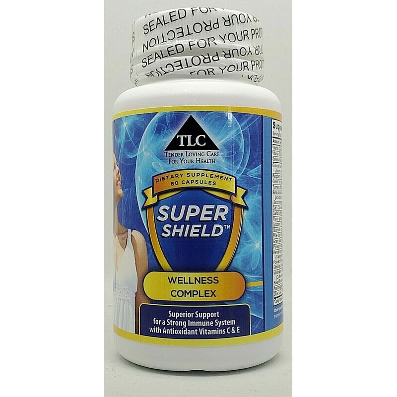 SUPER SHIELD IMMUNE FORMULA - 60 Capsules by TLC - SUPER SUPPORT IMMUNE ...