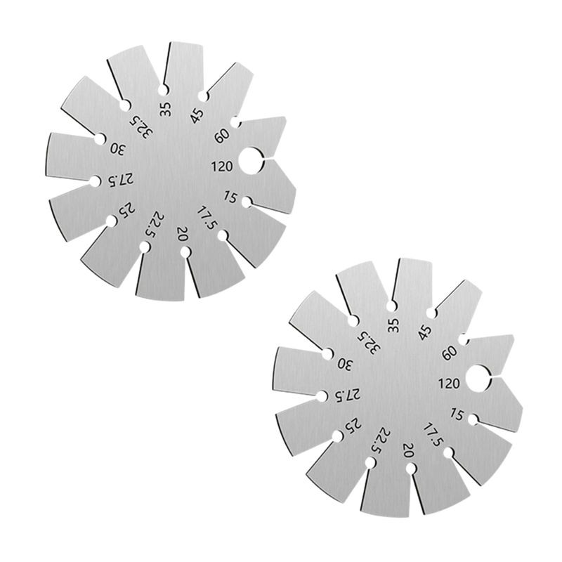 2 Pack Knife Angle Finder Professional Stainless Steel Bevel Gauge ...