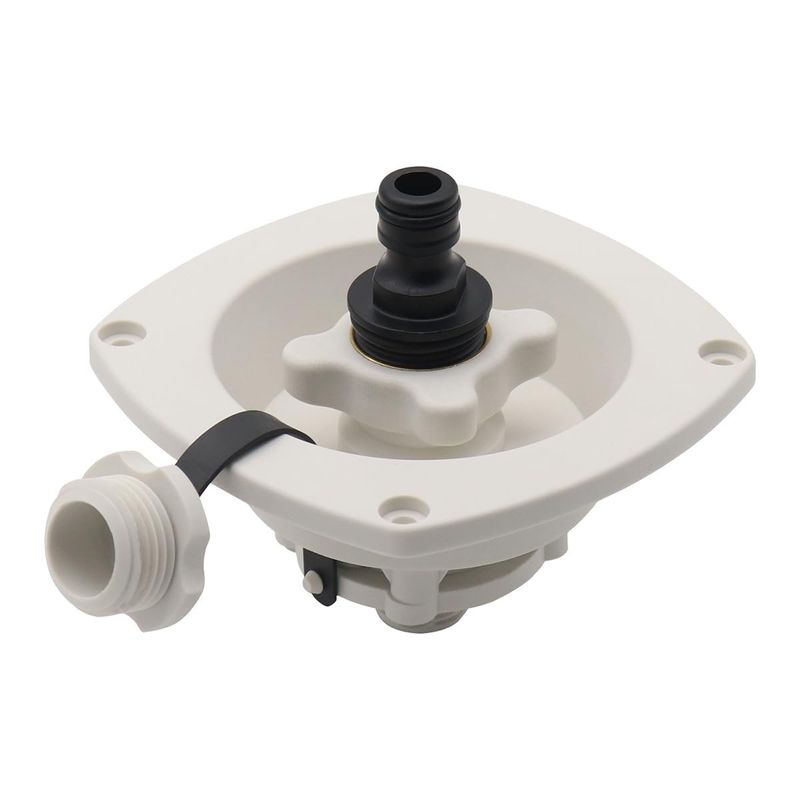 RV Water Inlet Replacement, RV Water Fill Inlet with Check Valve， Safe ...