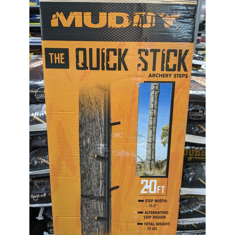 5 Muddy Quick Sticks (20 Feet) Tree Stand Climbing Sticks Steel Ladder ...