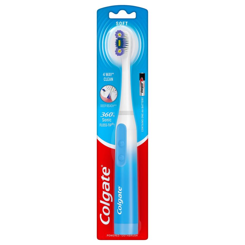Colgate 360 Floss Tip Sonic Powered Battery Toothbrush - Online ...