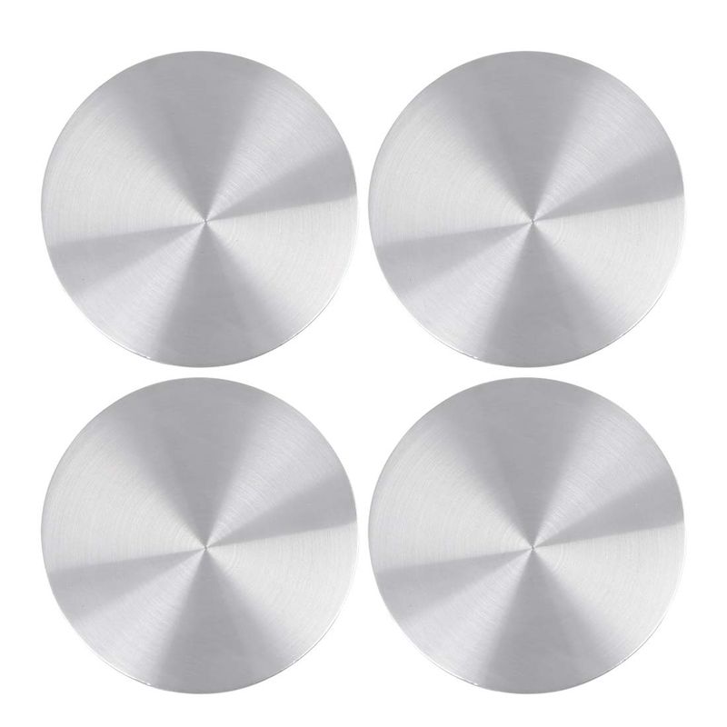 uxcell Wheel Cap Sticker 60mm Silver Tone Car Wheel Center Hub Caps ...