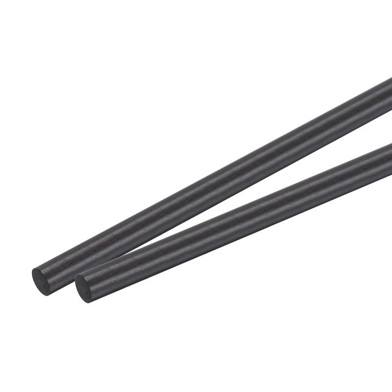 sourcing map Carbon Fiber Rod, 6mm x 100mm Carbon Rod Bar for RC Plane ...