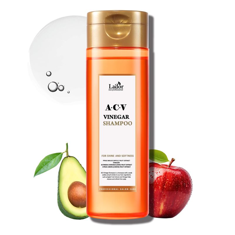 LA'DOR Apple Cider Vinegar Clarifying Shampoo w/Tea Tree Sub-Acidic pH ...