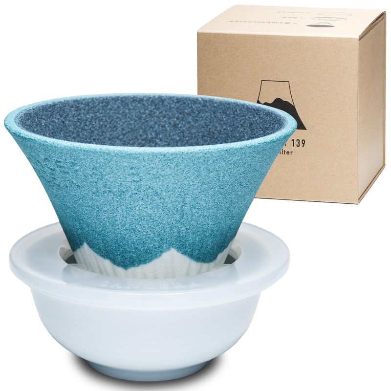 Ceramic Reusable Coffee Filter Dripper Paperless Sustinable Mt. Fuji ...