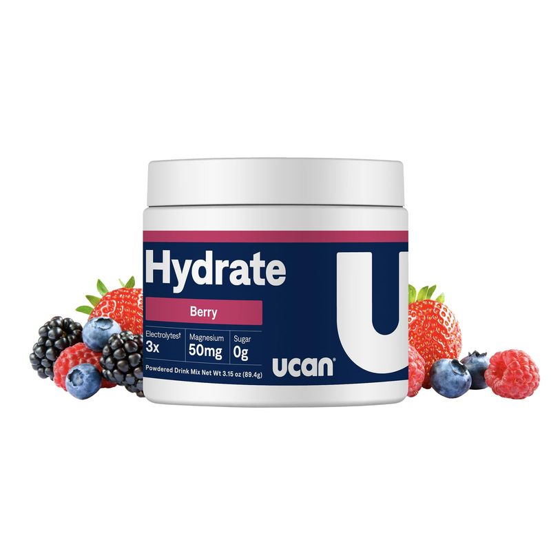 UCAN Hydrate Electrolyte Drink Mix (Berry, 30 Servings) Sugar-Free ...