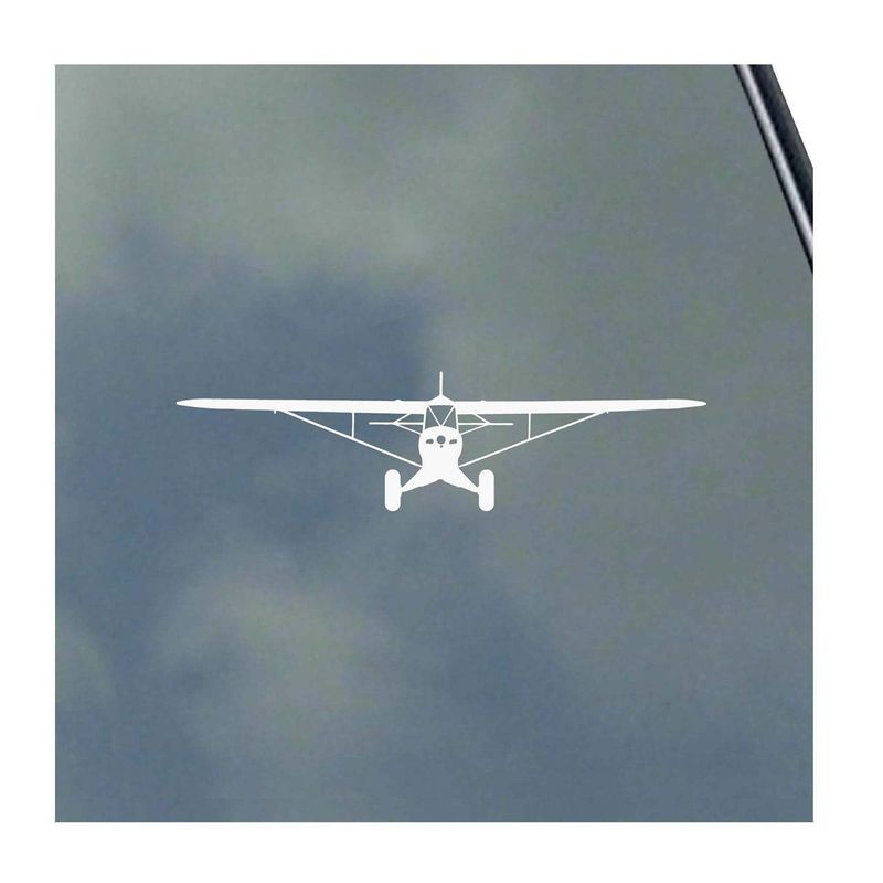Piper PA-18 Super Cub Pilot Front Vinyl Sticker Decal Bush Flying ...