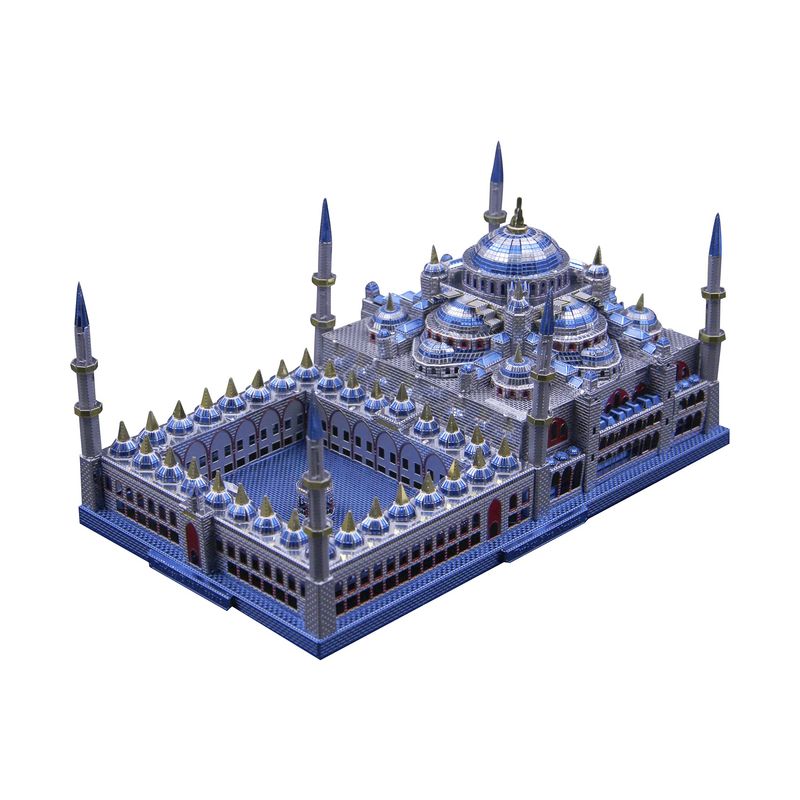 Microworld 3D Metal Puzzle, Turkey Blue Mosque Architecture Metal Model ...