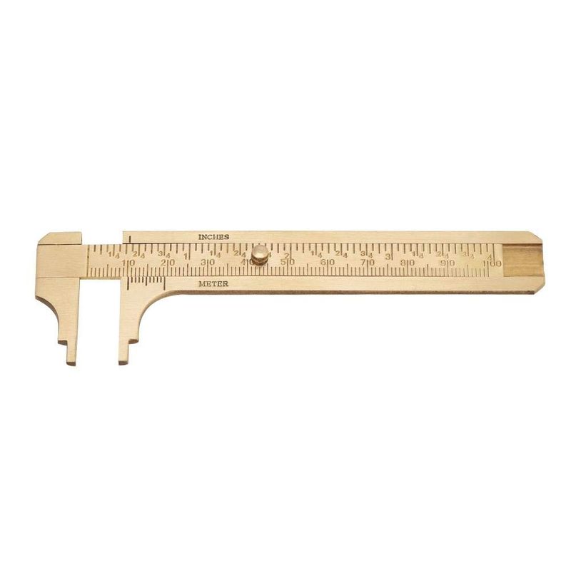 Regun Gauge Vernier Caliper Ruler, Brass Sliding Measuring Tool, Double ...