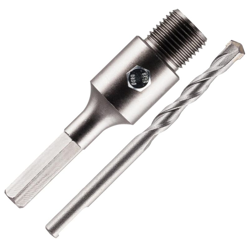 Rennie Tool Company 110mm Hex Shank Adapter and Tungsten Carbide Drill ...