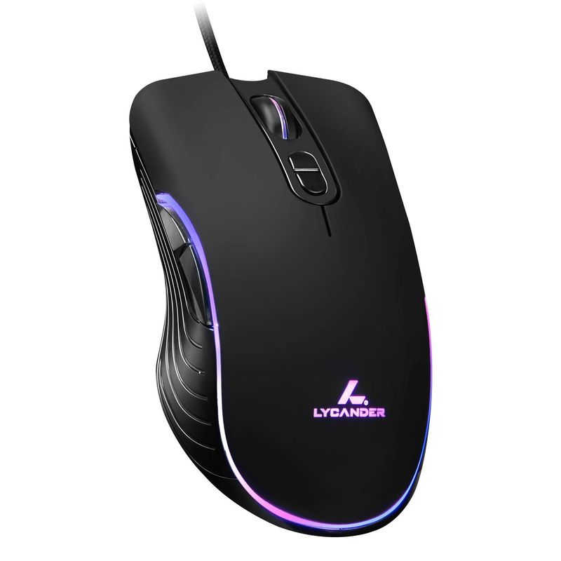 Lycander Gaming Mouse, Wired Optical USB Mice with Adjustable dpi up to ...