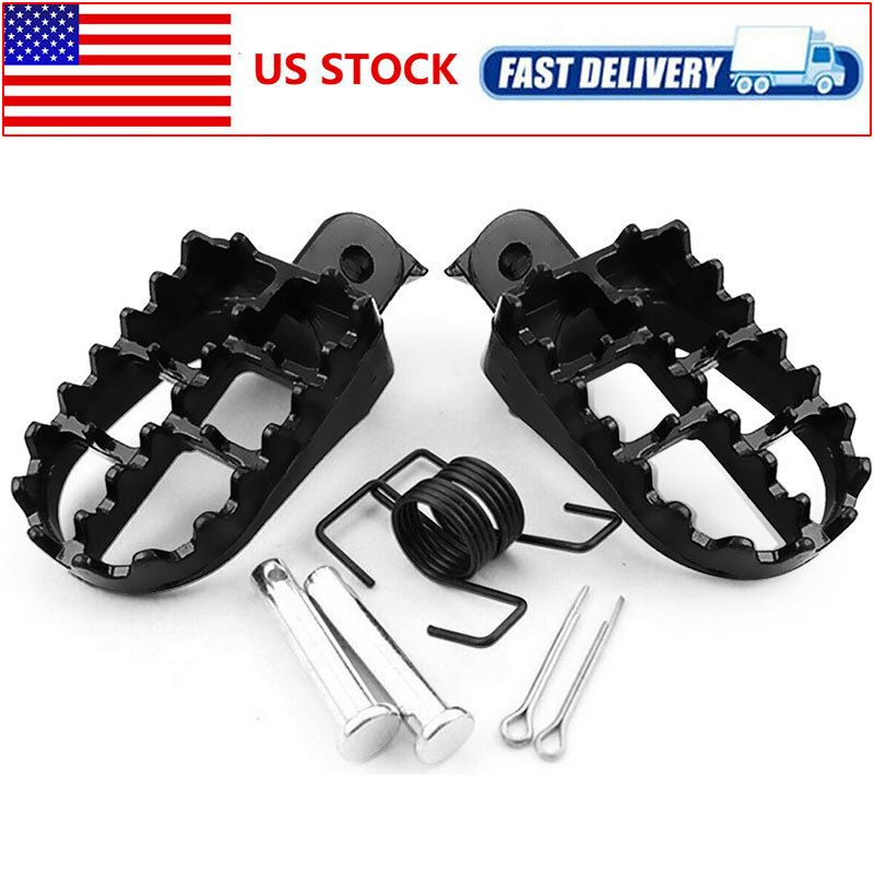 2Pcs Motorcycle Foot Pegs Footrest For Yamaha TW200 PW50 PW80 Pit Dirt ...