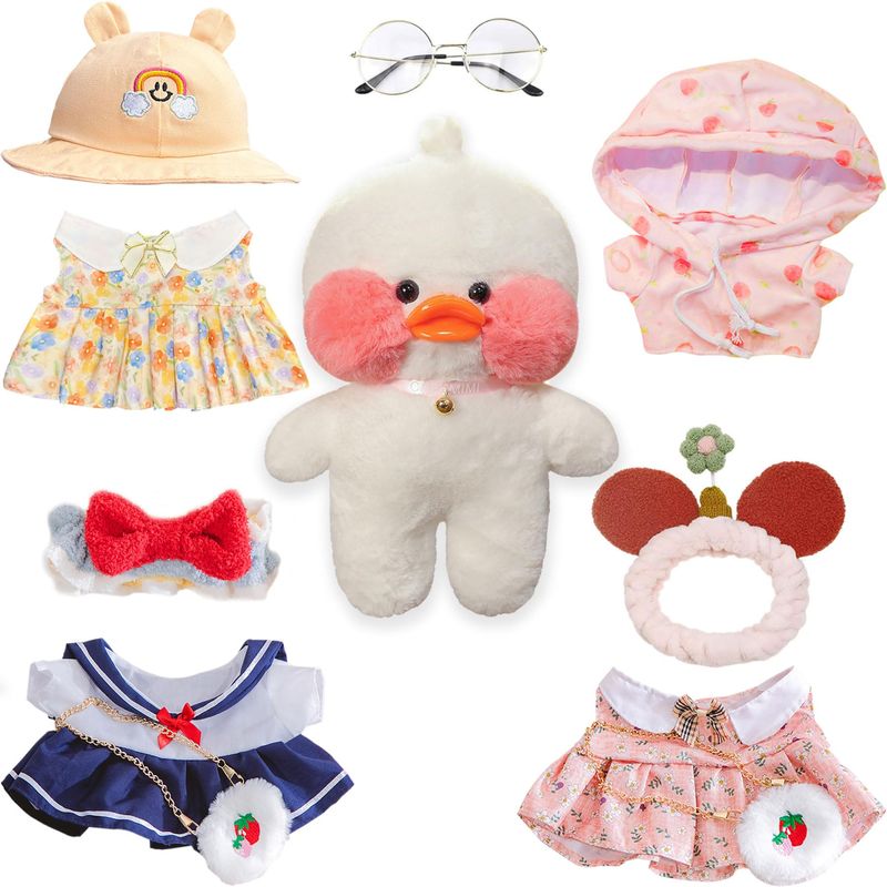 MOMIU Duck Stuffed Animals for Girls & Teens,Cute Plushies with 10 Pcs ...