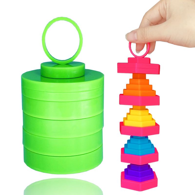 Yeefunjoy Magic Folding Blocks, Sensory Fidget Toy Transformable and ...
