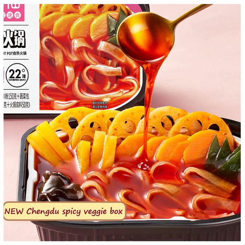 Self Heating Hot Pot Combo Set no Electric Hotpot Self Cooking Instant ...