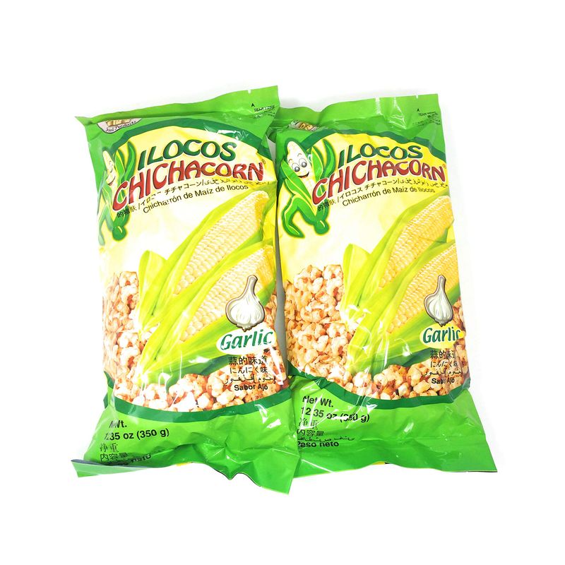 Ilocos Chichacorn Cornick Corn Nuts - Garlic Flavor, 12.35 oz (350g), 2 ...