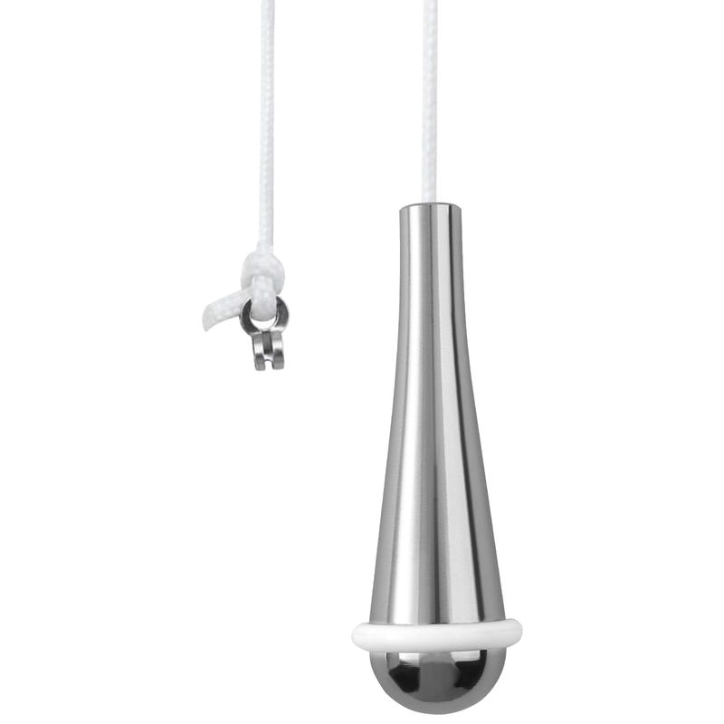 Bathroom Light Pull Cord Handle Chrome Teardrop Pendant Weight ...