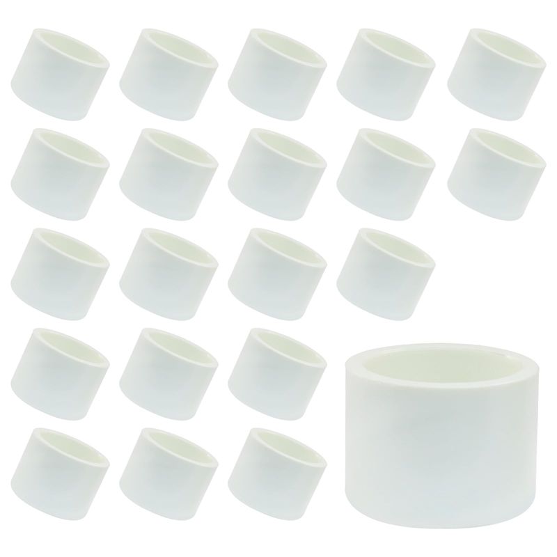 Luomorgo 1/2" PVC Pipe End Cap Fitting, 20 Pack Pipe Plug Socket Caps ...