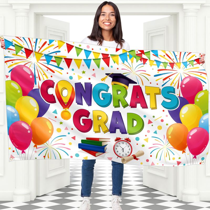 Congrats Grad Banner for Prom - Congratulations Banner ...