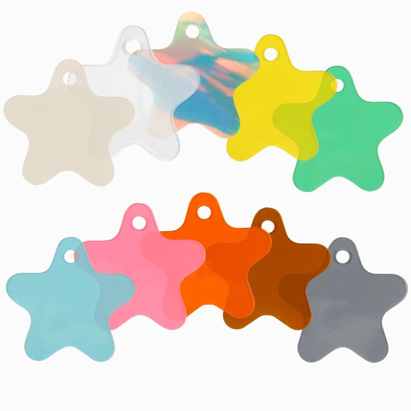 Hawkeye Thank You Tags, Star Shape, Clear, 10 Colors, 1 Set - Online ...