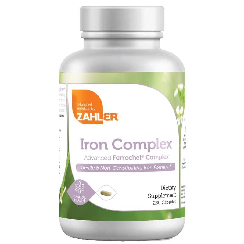 Zahler - Iron Supplement with Vitamin C - Capsule Iron Pills for Women ...