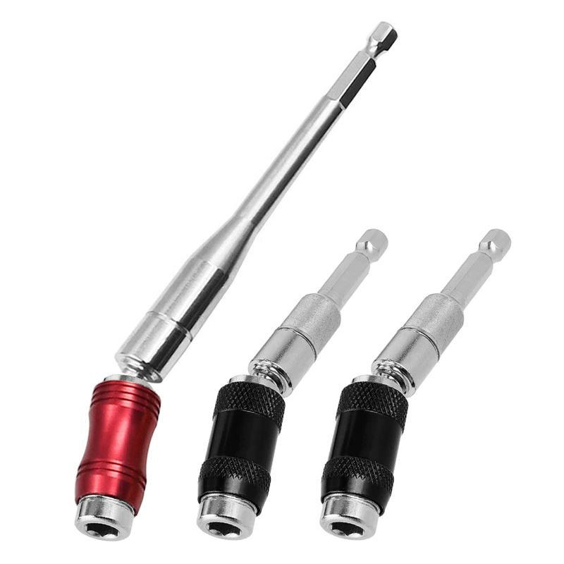 Saipor 3PCS Adjustable Pivot Bit Holder Magnetic Pivoting Bit Tip ...