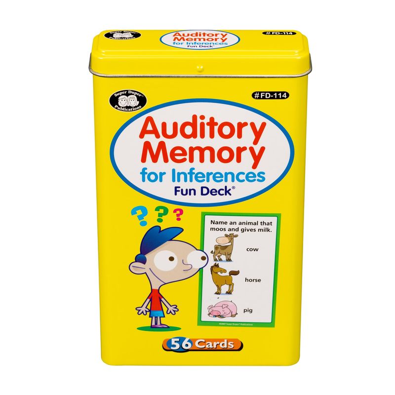 Super Duper Publications | Auditory Memory for Inferences Fun Deck ...