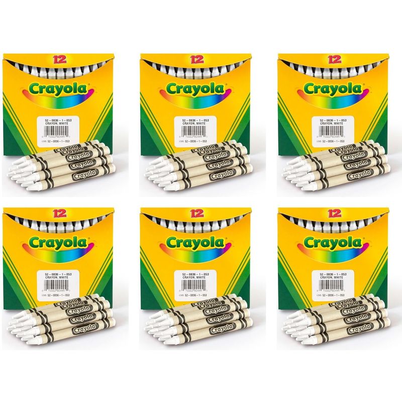 Crayola Regular Size Bulk White Crayons 12 pack (6-Pack) - Online ...