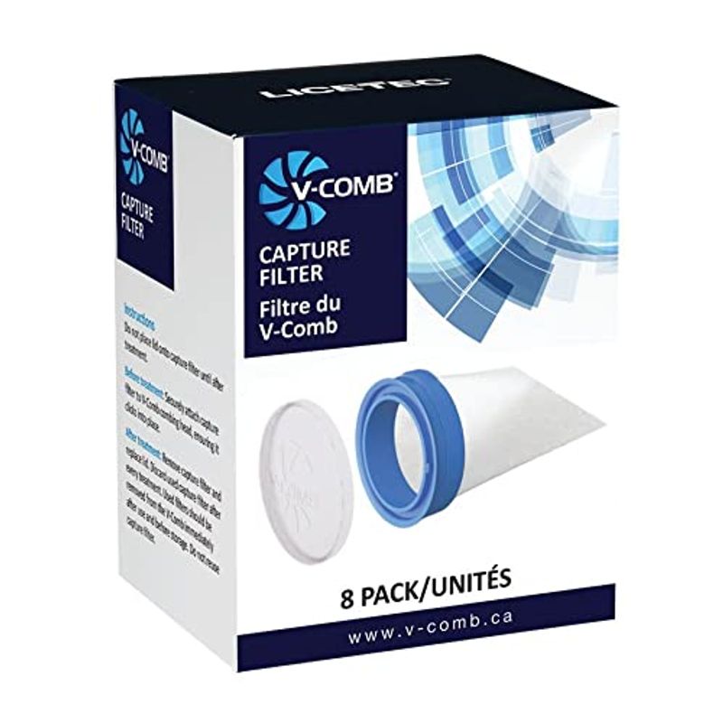V-Comb Capture Filter Refill - 8 Head Lice and Nit Capture Filters ...
