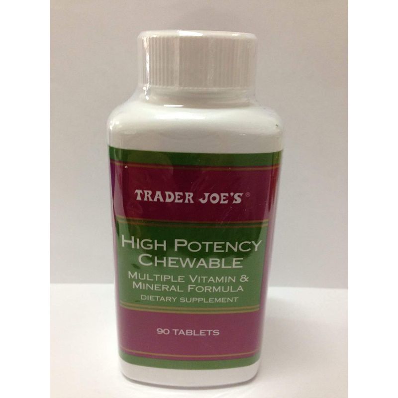 Trader Joe's High Potency Chewable, 90 Tablets - EveryMarket