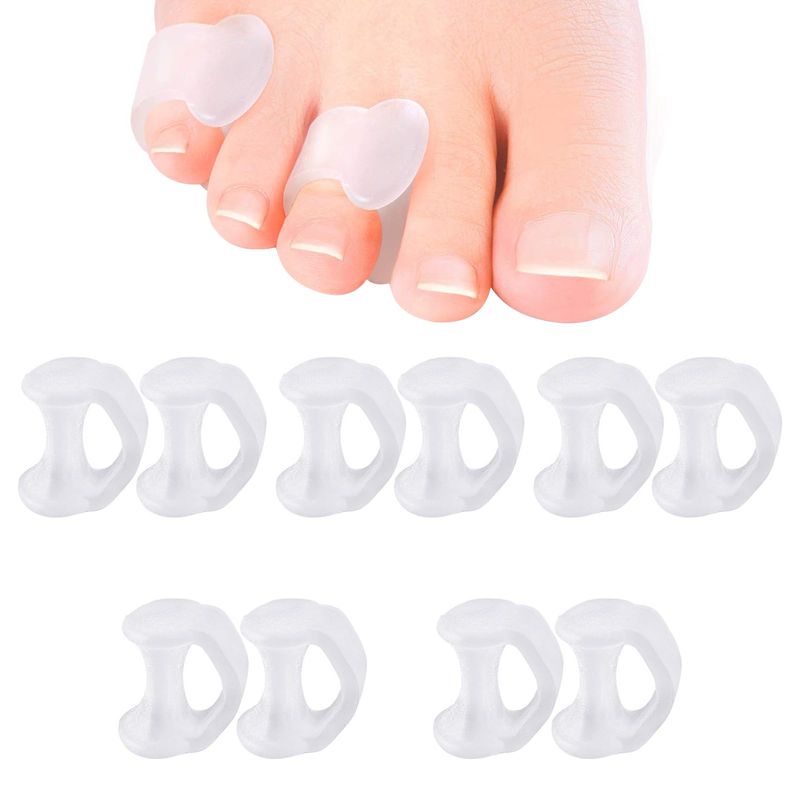 10pcs Toe Separator, Gel Toe Separators for Overlapping Toes ...