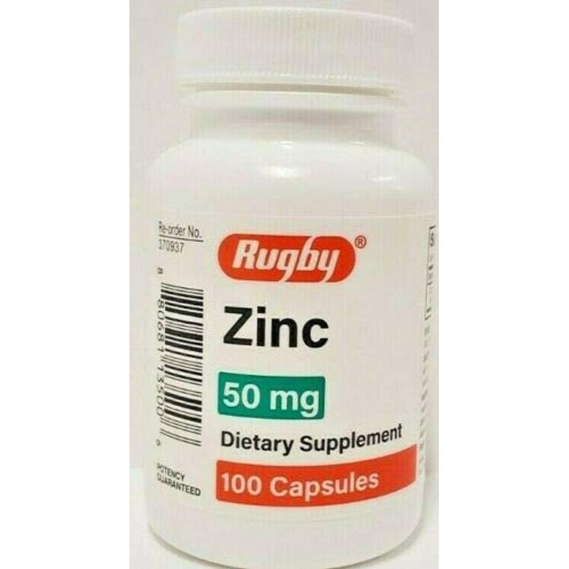 Rugby Zinc 50 mg 100 Capsules - Online Marketplace - EveryMarket