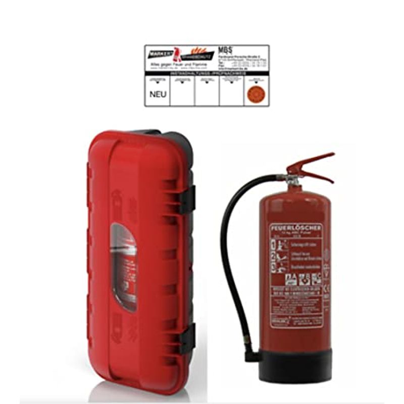 Fire Extinguisher Box with 6 kg Fire Extinguisher ABC Powder Truck/Car ...