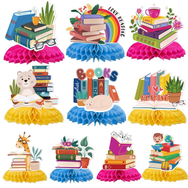Yoyuspy Reading Birthday Party Decorations - 10PCS Book Themed Party ...