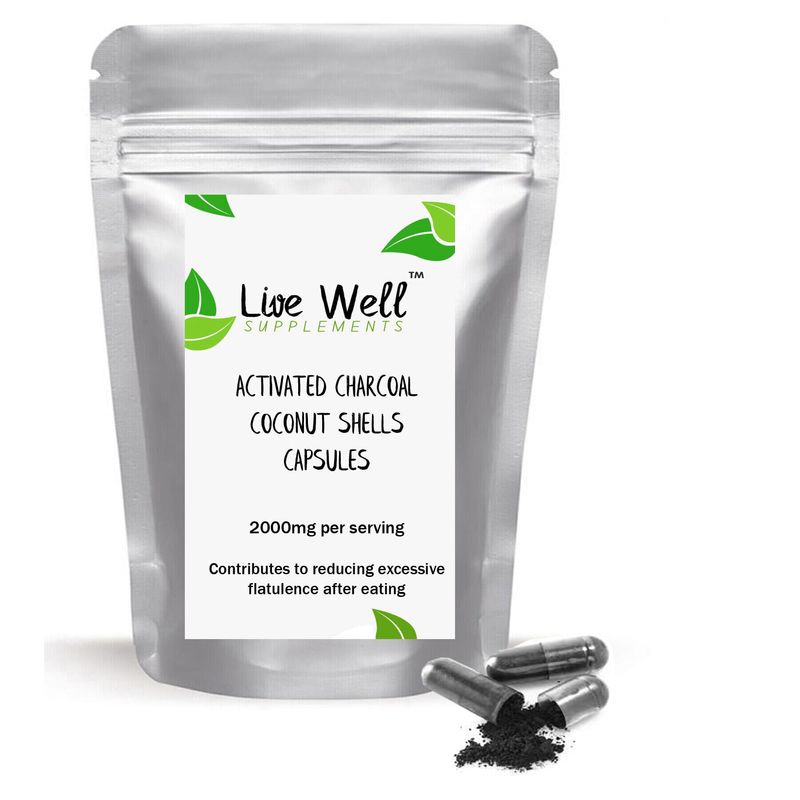 Live Well Supplements™ Activated Charcoal Capsules 2000mg - 240 ...