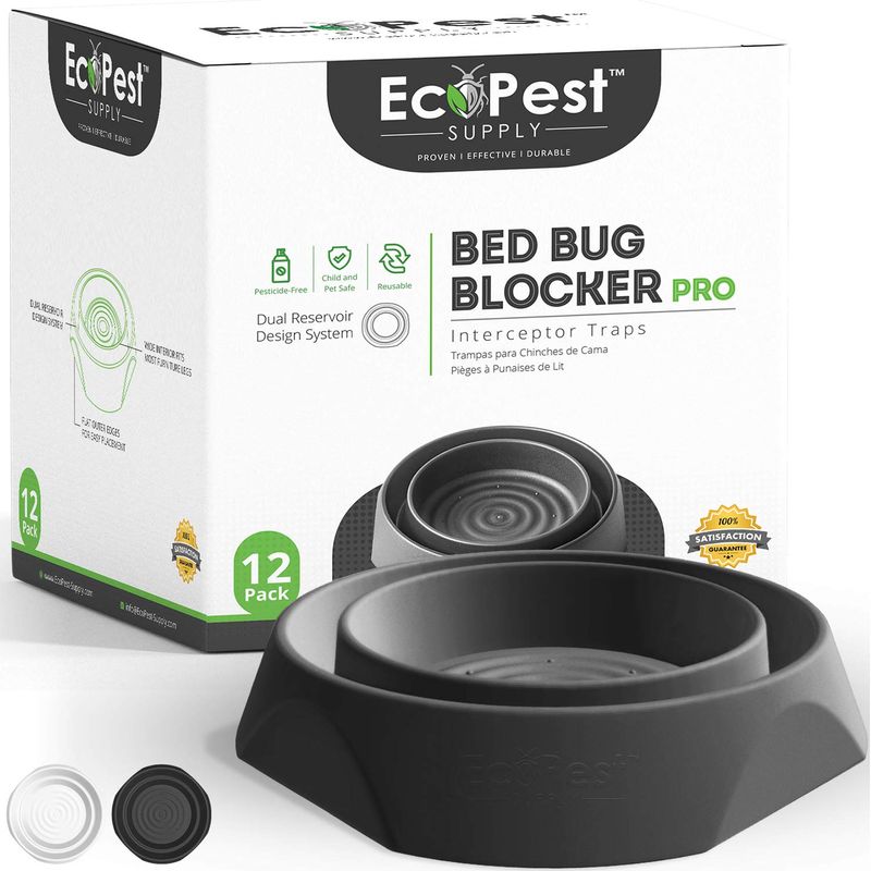 Bed Bug Interceptors – 12 Pack | Bed Bug Blocker (Pro) Interceptor ...
