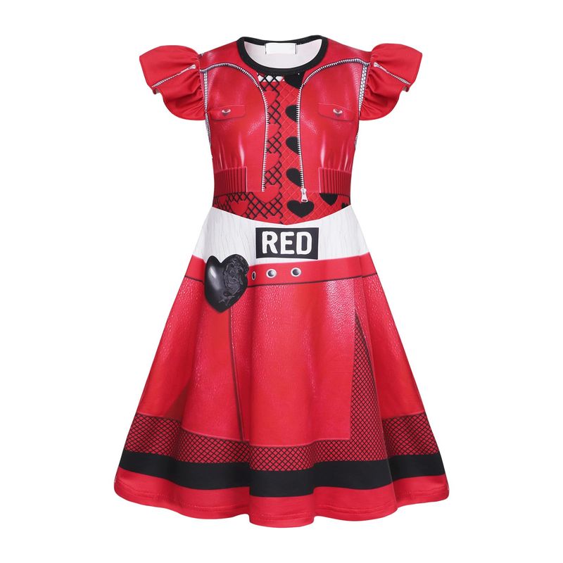 WonderBabe Red Costume from Descendants 4 Girls Princess Rise Red ...