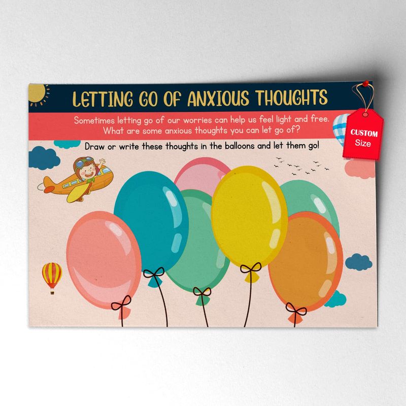 LOLUIS Mental Health Poster, Anxiety Therapy Activities Fillable ...