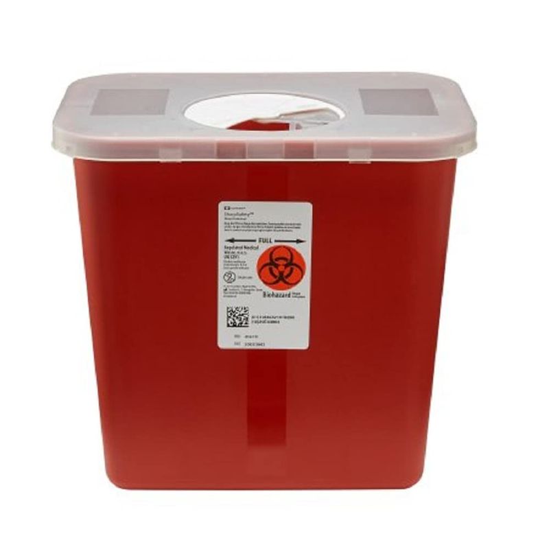 Kendall Multi-Purpose Sharps Containers 2 Gallon 10"h X 7.25"d X 10.5"w ...