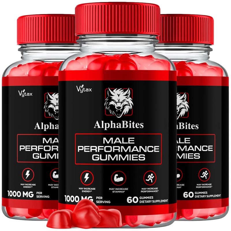 (3 Pack) Alpha Bites Gummies, Alpha Bites Advanced 1000MG Formula ...