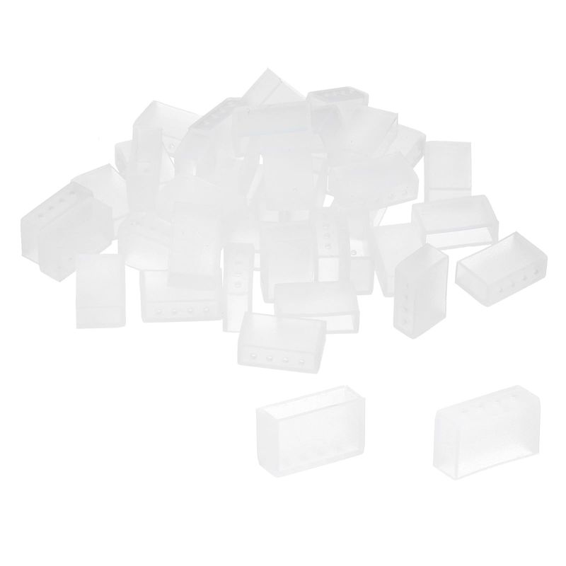 PATIKIL Silicone End Cap Plug Cover for Strip Light, 40 Pack IP67 ...