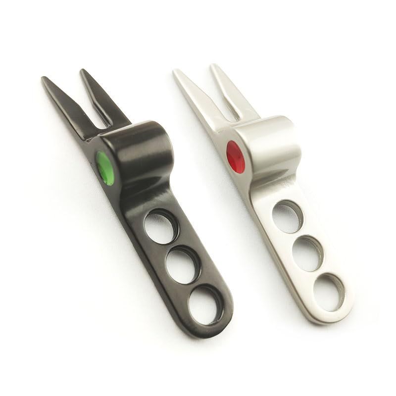 Green Fork Set of 2 Black Silver Pivot Tool Golf Equipment Golf Fork ...